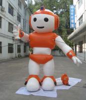 China Beile custom cartoon PVC inflatable robot with logo for event advertising for sale