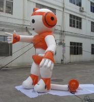 China Beile custom cartoon PVC inflatable robot with logo for event advertising for sale