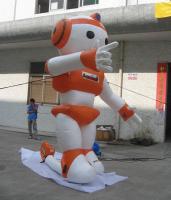China Beile custom cartoon PVC inflatable robot with logo for event advertising for sale