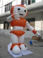 China Beile custom cartoon PVC inflatable robot with logo for event advertising for sale