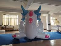 China beile custom quality giant cartoon PVC inflatable white dragon model with SPH for sale