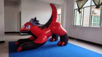 China beile pvc inflatable dragons 2.5m long red Aaron dragon inflatable animals for sale