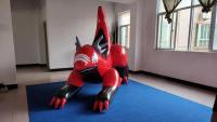 China beile pvc inflatable dragons 2.5m long red Aaron dragon inflatable animals for sale