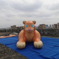 China Custom 3.5m Inflatable Lion Girl PVC Model for Party Promotion Advertising for sale