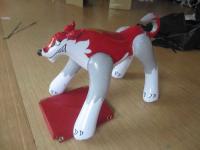 China Beile Custom Inflatable Animals Inflatable Wolf Inflatable Husky Dog for sale