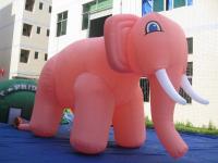China Custom Giant Inflatable Pink Elephant Model 6m Long for Advertising Party Promotion for sale