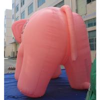 China Custom Giant Inflatable Pink Elephant Model 6m Long for Advertising Party Promotion for sale