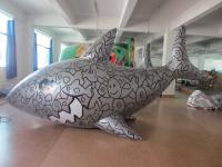 China Custom Giant PVC Inflatable Shark 5m for Aquarium Decoration Factory Price for sale