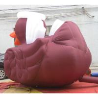 China Giant Cartoon Inflatable Brown Duck Model 2.5mH Custom Logo for Pool Party Promotion for sale