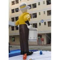 China 6mH Inflatable Cold Air Drum Man for Music Party Decoration Customizable PVC for sale