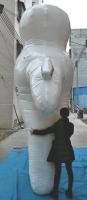 China Customized Giant Inflatable Character Doll 4m PVC Tarpaulin for Advertising for sale