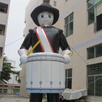 China Custom Giant Cartoon Figure Cold Air Drummer 6mH for Music Party Decoration for sale
