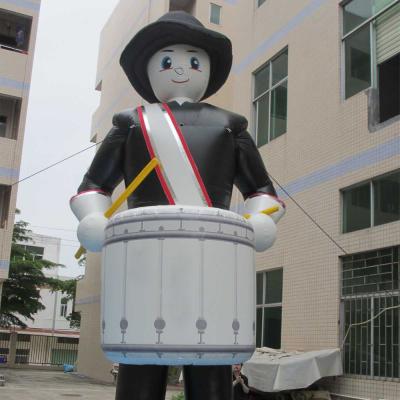 China Custom Giant Cartoon Figure Cold Air Drummer 6mH for Music Party Decoration for sale