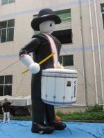 China Custom Giant Cartoon Figure Cold Air Drummer 6mH for Music Party Decoration for sale