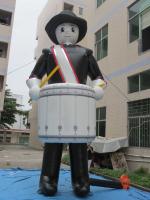 China Custom Giant Cartoon Figure Cold Air Drummer 6mH for Music Party Decoration for sale