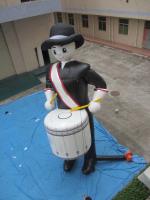 China Custom Giant Cartoon Figure Cold Air Drummer 6mH for Music Party Decoration for sale