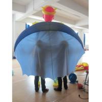 China Custom Inflatable Superhero Cartoon Character 3m High PVC Advertising Mascot for sale