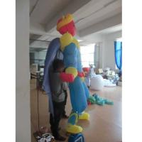 China Custom Inflatable Superhero Cartoon Character 3m High PVC Advertising Mascot for sale
