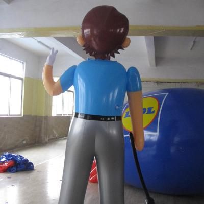 China Custom Cartoon Figure PVC Inflatable Golf Player 3m High for Event Decoration for sale