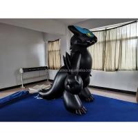 China Custom 2.5m Inflatable Black Dragon PVC Cartoon Character for Party Promotion for sale