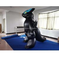 China Custom 2.5m Inflatable Black Dragon PVC Cartoon Character for Party Promotion for sale