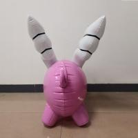 China Custom Cartoon Toy PVC Inflatable Pink Pig Model 2ft Long for Party Promotion for sale