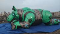 China Custom Giant PVC Inflatable Cartoon Rhino Model 3-6m for Advertising Promotion for sale