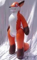 China Customized PVC giant inflatable fox cartoon for sales for sale