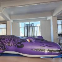 China Giant Inflatable Crocodile Model 7m PVC Custom Logo for Advertising Promotion for sale
