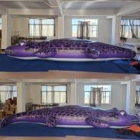 China Giant Inflatable Crocodile Model 7m PVC Custom Logo for Advertising Promotion for sale