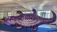 China Giant Inflatable Crocodile Model 7m PVC Custom Logo for Advertising Promotion for sale