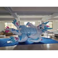 China Custom Inflatable Laying White Dragon Crystal 3-6m PVC Advertising Model for sale