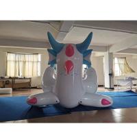China Custom Inflatable Laying White Dragon Crystal 3-6m PVC Advertising Model for sale
