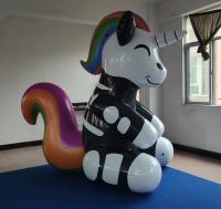 China Custom Inflatable Skeleton Unicorn 2.5m 4m Outdoor Decoration PVC Advertising for sale
