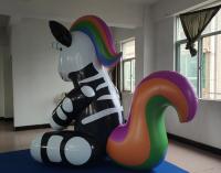 China Custom Inflatable Skeleton Unicorn 2.5m 4m Outdoor Decoration PVC Advertising for sale