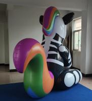 China Custom Inflatable Skeleton Unicorn 2.5m 4m Outdoor Decoration PVC Advertising for sale