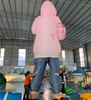 China Custom Giant Inflatable Hip Hop Dancer 6m Outdoor Advertising Promotion for sale