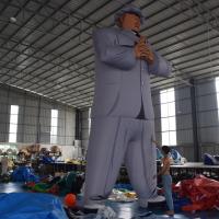 China Custom Inflatable Hip Hop Man 6m for Music Festival Decoration Durable Oxford Fabric for sale