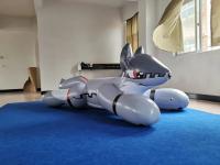 China Outdoor Advertising PVC Inflatable Gray Wolf Model 2.5m Custom Cartoon Animal for sale
