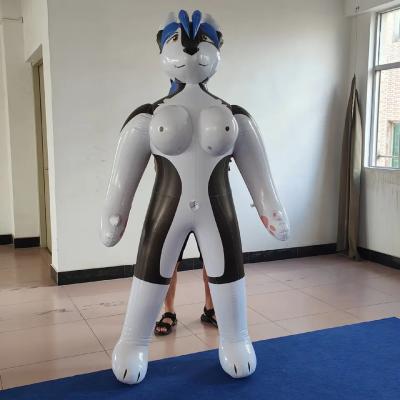 China Custom PVC Inflatable Wolf Girl Sex Toy for Men 2m Height with SPH for sale