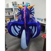 China Beile inflatable PVC large chubby dragon model blue dinosaur for sale for sale