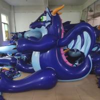 China Beile inflatable PVC large chubby dragon model blue dinosaur for sale for sale