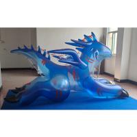 China 3m Long Advertising Inflatable Transparent Wind Dragon Custom PVC 0.4mm for sale