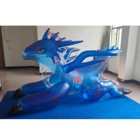 China 3m Long Advertising Inflatable Transparent Wind Dragon Custom PVC 0.4mm for sale