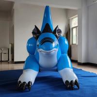 China Custom PVC Inflatable Blue Dragon Toy 2m Long for Party Promotion for sale