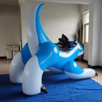 China Custom PVC Inflatable Blue Dragon Toy 2m Long for Party Promotion for sale