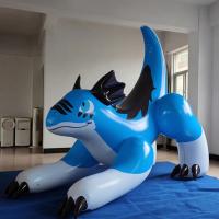 China Custom PVC Inflatable Blue Dragon Toy 2m Long for Party Promotion for sale