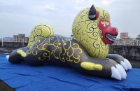 China BeiLe Customized PVC Inflatable Guardian Lion 3m 7m with Squeak Sound for Party Promotion for sale