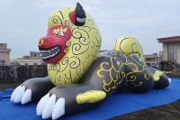 China BeiLe Customized PVC Inflatable Guardian Lion 3m 7m with Squeak Sound for Party Promotion for sale