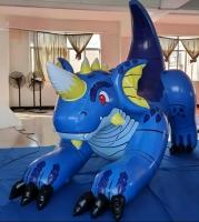 China Beile Customized PVC Inflatable Panza Blue Kaiju Dragon for sale